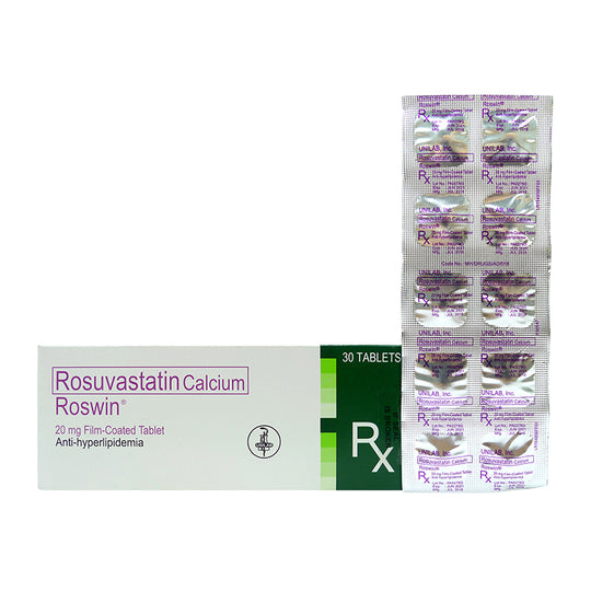 ROSWIN Rosuvastatin Calcium 20mg Film-Coated Tablet 1's price in the ...